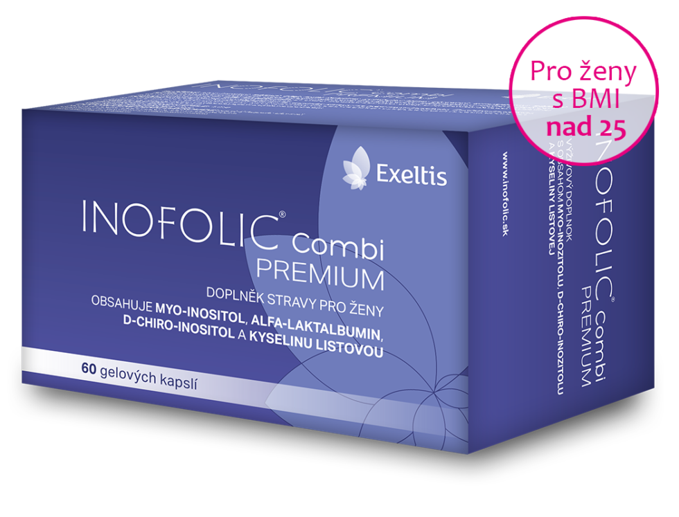 INOFOLIC COMBI PREMIUM Podpora početí pro ženy s vyšším BMI
